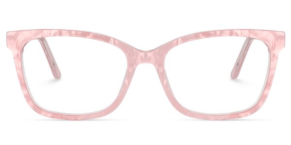 Rectangle Pink Glasses | Zeelool Glasses