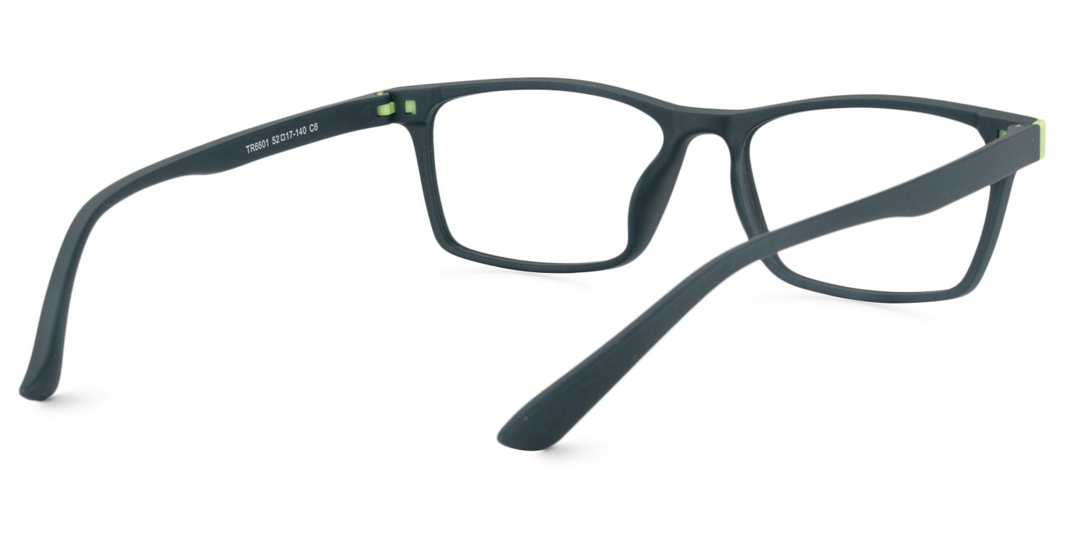 Rectangle Dark Green Glasses | Zeelool Glasses