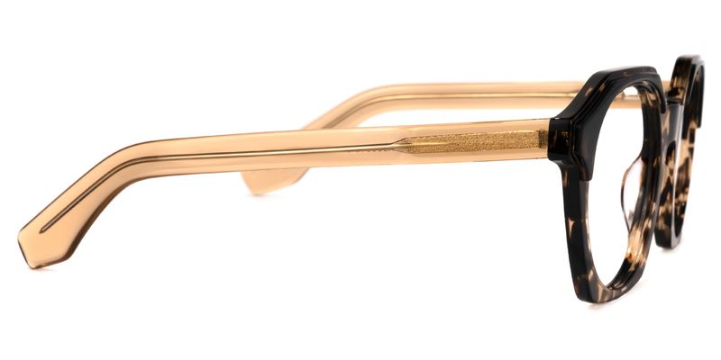 Occeus Geometric Light-Tortoise Glasses | Zeelool Glasses