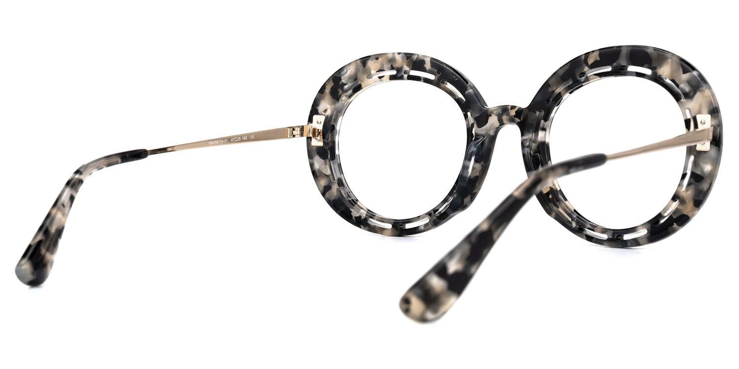 Pastrana Round Marble Glasses | Zeelool Glasses