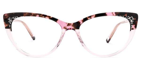 Linette Cateye Pink-Tortoise Glasses | Zeelool Glasses