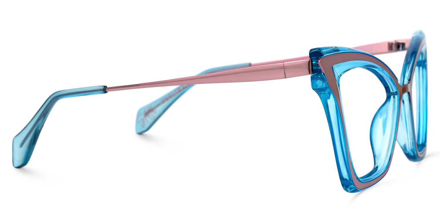 Stella Cateye Blue Glasses | Zeelool Glasses