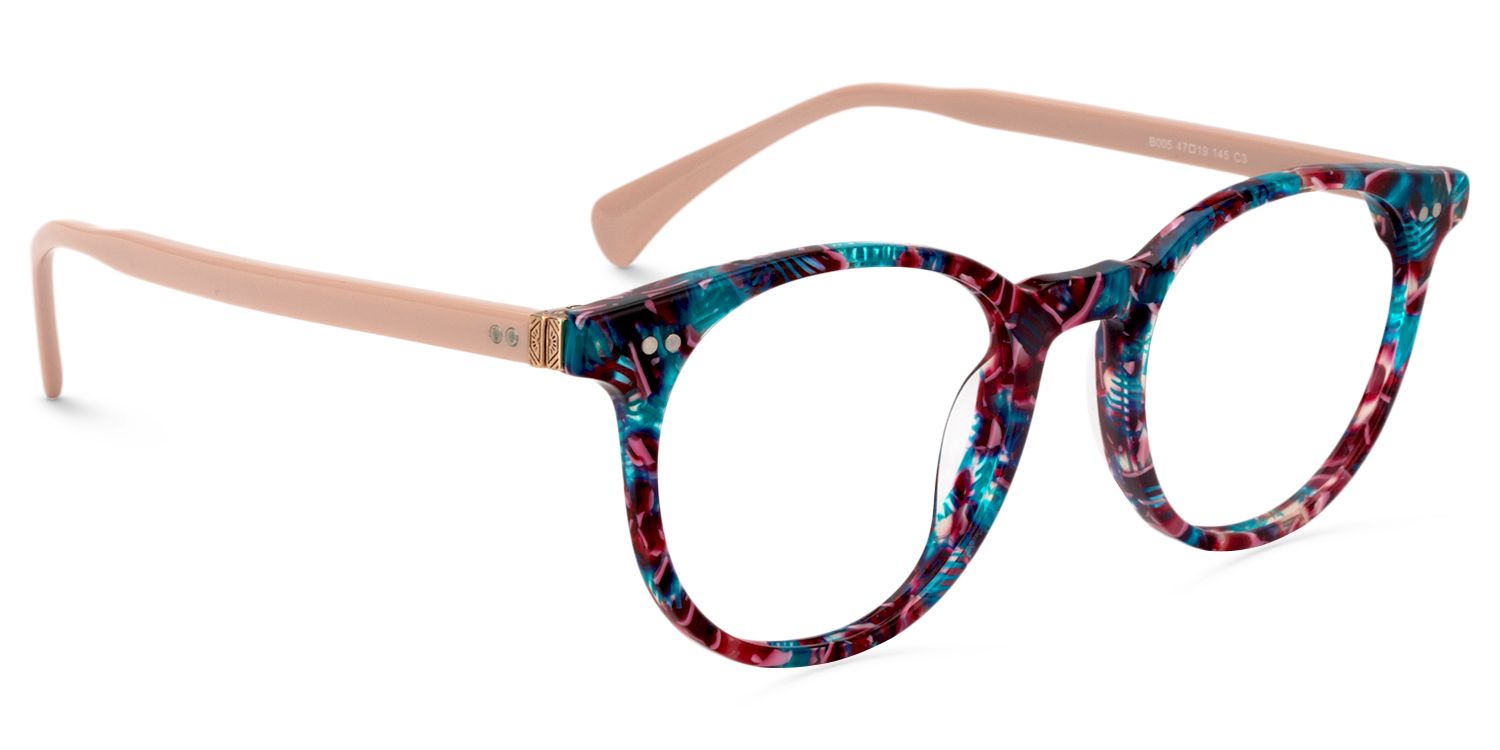 Round Floral Glasses | Zeelool Glasses