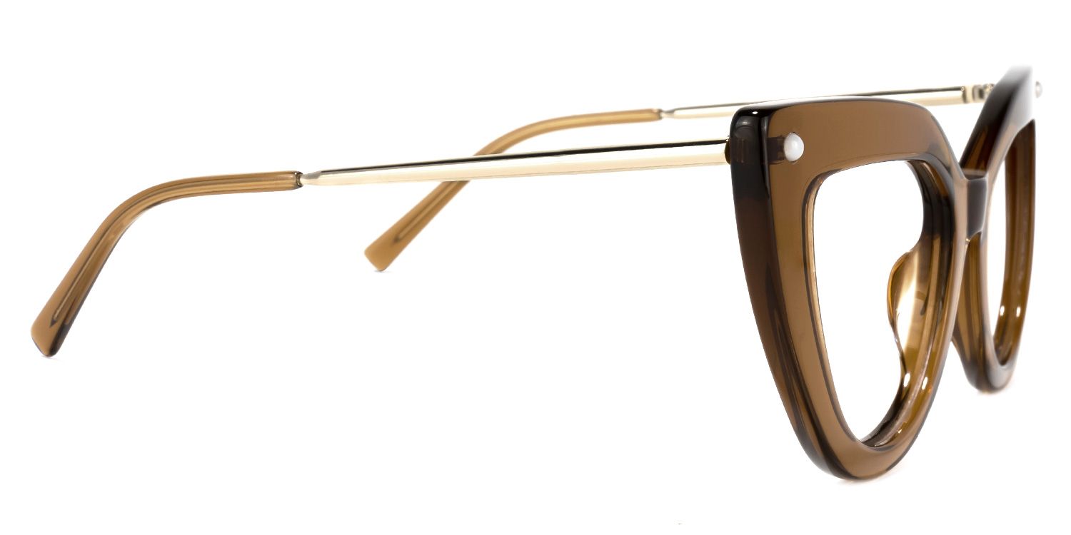 Garbo Cateye Brown Glasses | Zeelool Glasses