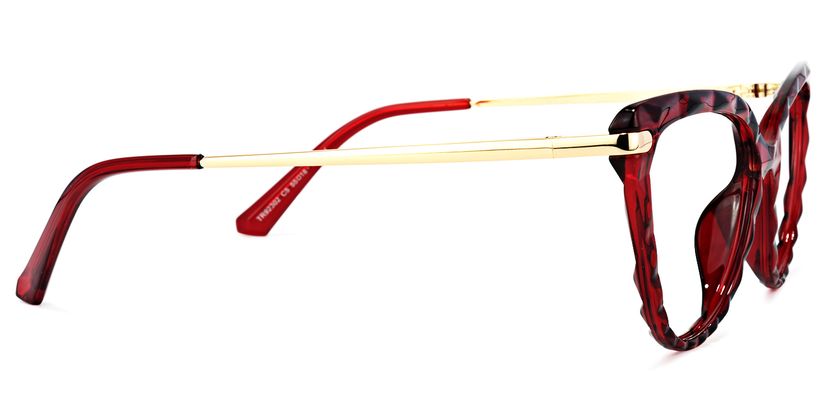 red spectacles frames