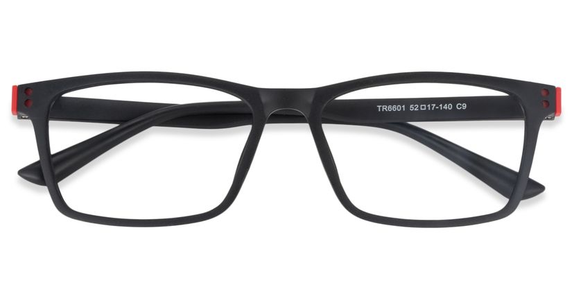 rectangle black frame spectacles