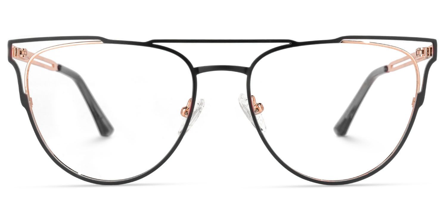 Cervera Geometric Black Glasses | Zeelool Glasses