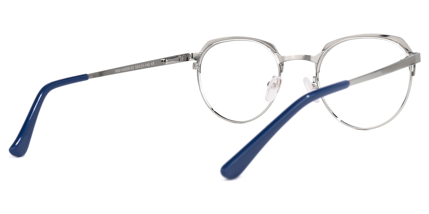Deneal Oval Blue Glasses | Zeelool Glasses