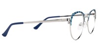 Deneal Oval Blue Glasses | Zeelool Glasses