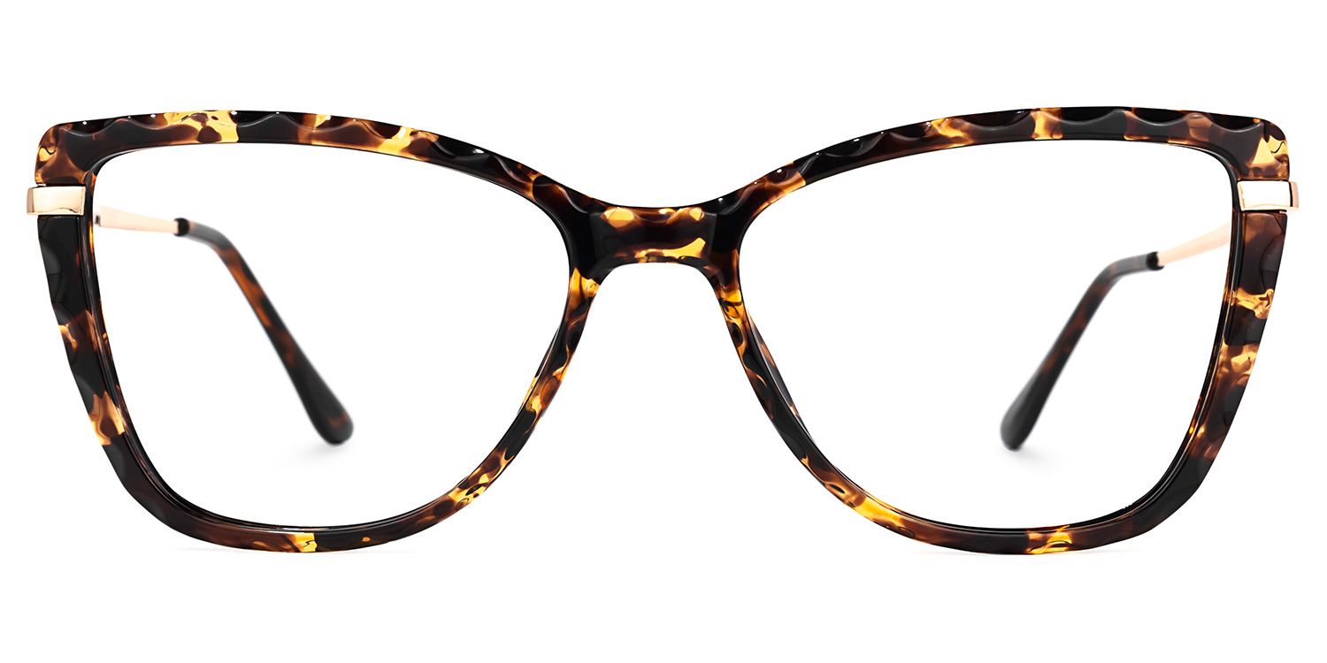 Jain Cateye Yellow-Tortoise Glasses | Zeelool Glasses