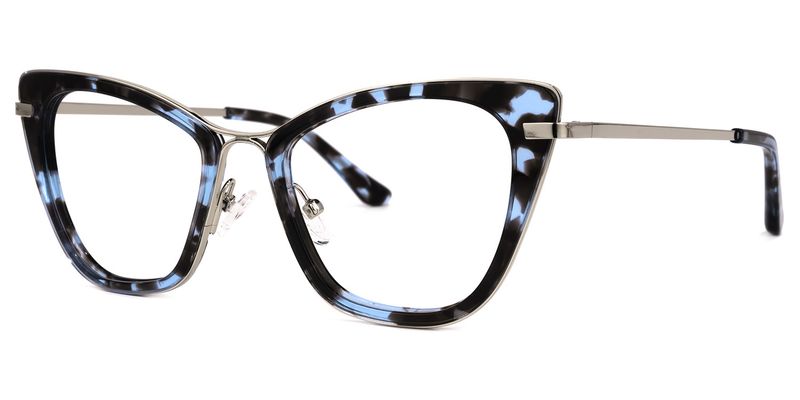 Lisojo Cateye Blue-Tortoise Glasses | Zeelool Glasses