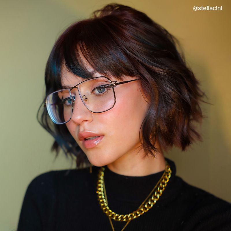 Jacqlyn Square Silver Glasses | Zeelool Glasses