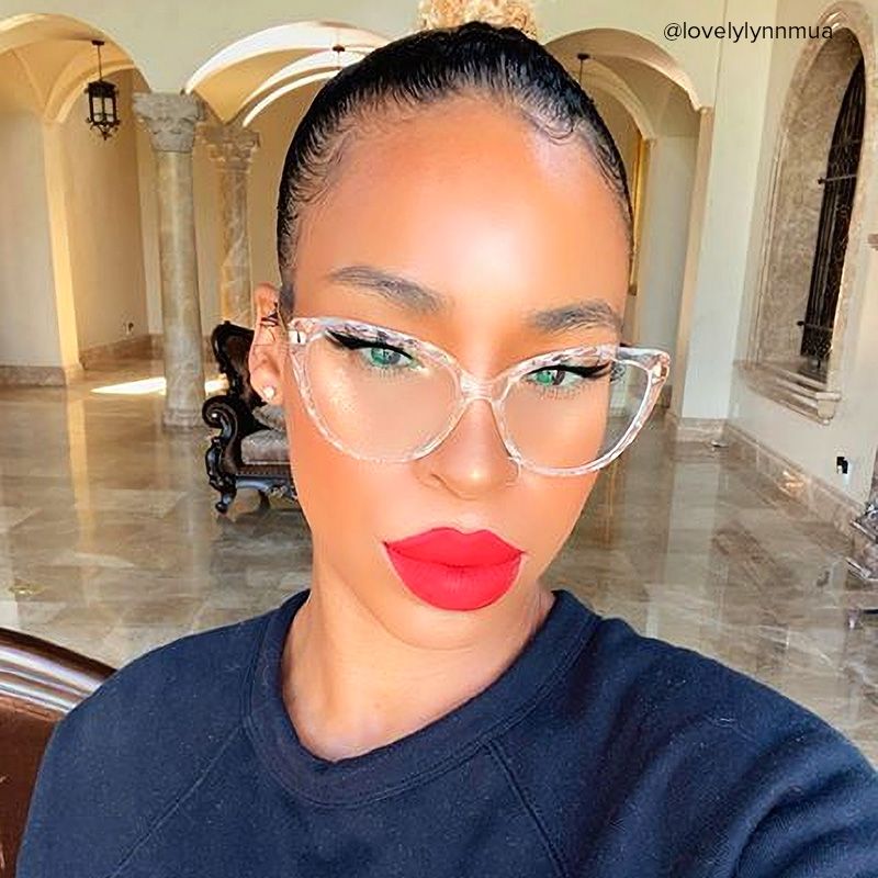 Lucas Cat Eye Glasses with Crystal Frames | Zeelool