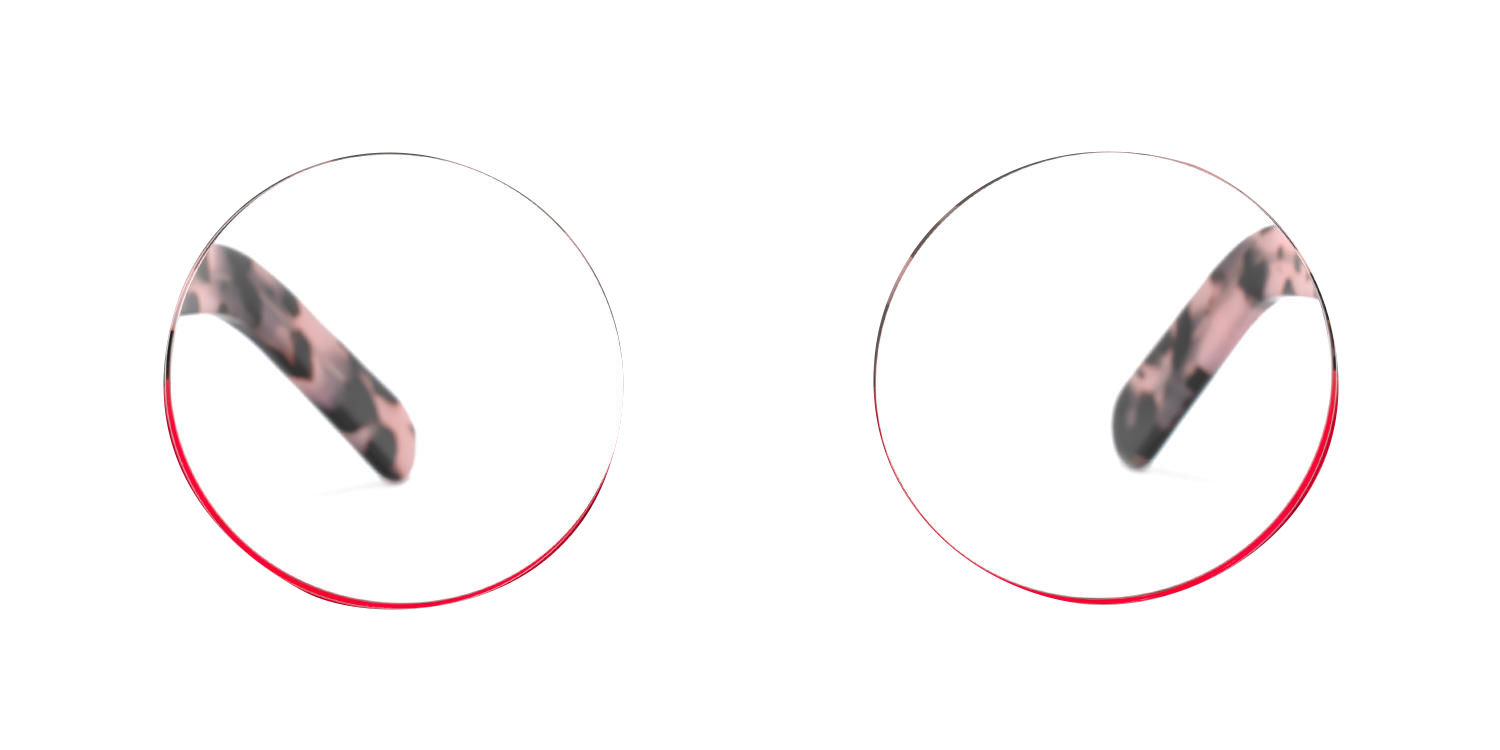 Calhoun Round Two-Tone Frame Glasses | Zeelool Optical